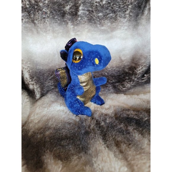 Ty Boos | Toys | Ty Beanie Boos Saffier Blue Dragon 6 Plush Stuffed ...